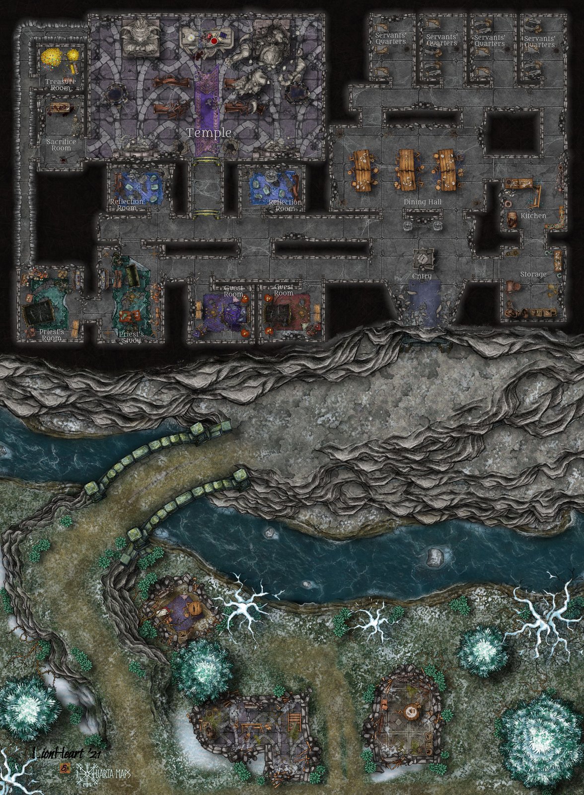 Ruined Temple | Inkarnate - Create Fantasy Maps Online