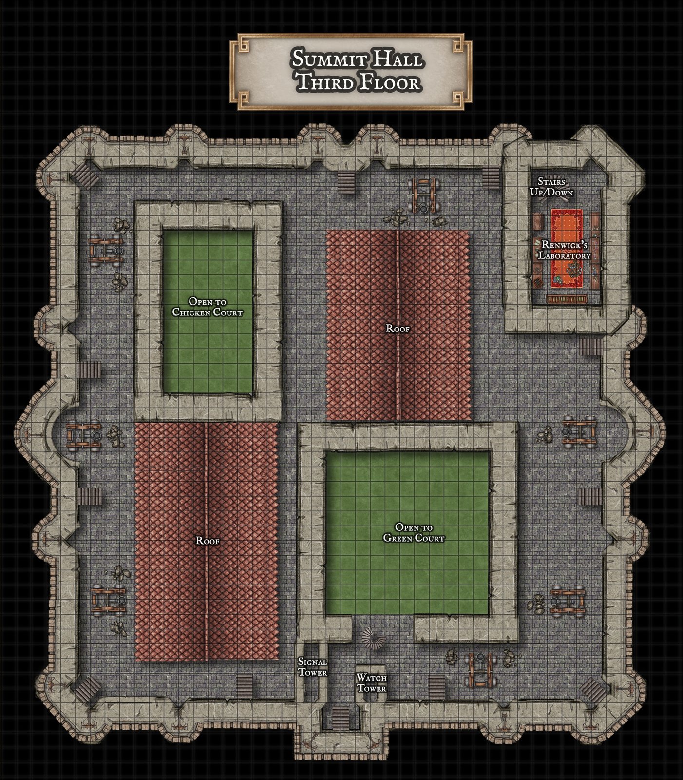 Summit Hall (Third Floor) | Inkarnate - Create Fantasy Maps Online