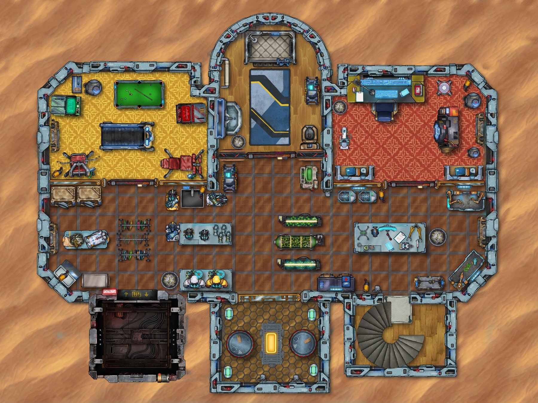 House on Planet Kirdlaw Basement | Inkarnate - Create Fantasy Maps Online