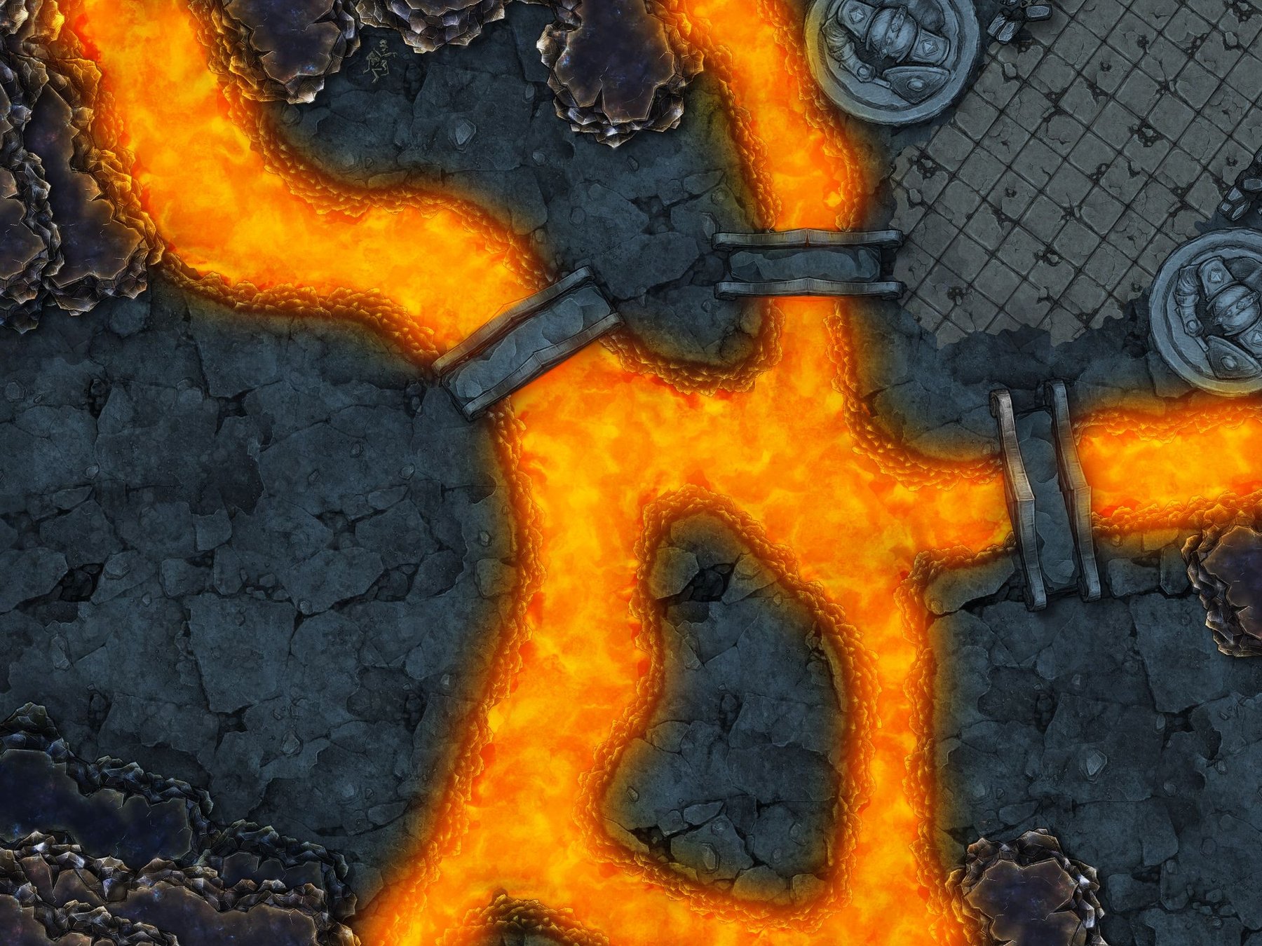 Magma crossing | Inkarnate - Create Fantasy Maps Online