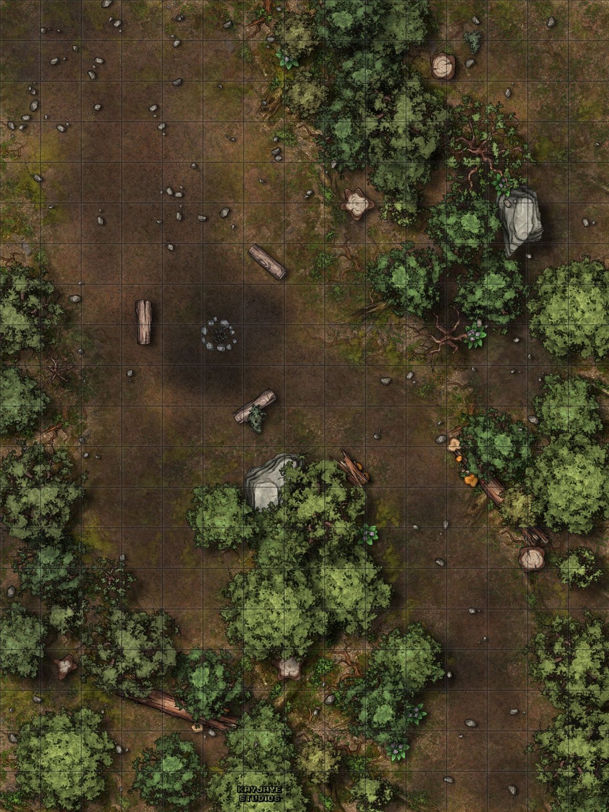 Generic Forest Campground | Inkarnate - Create Fantasy Maps Online