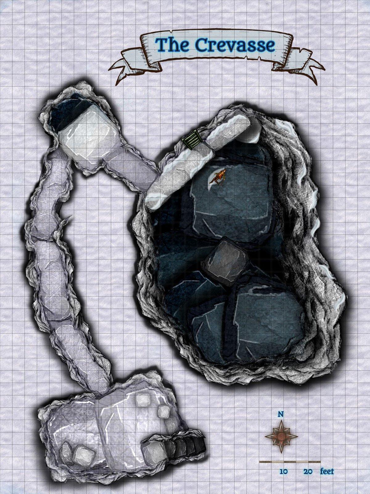The Crevasse 25 January 2021 | Inkarnate - Create Fantasy Maps Online