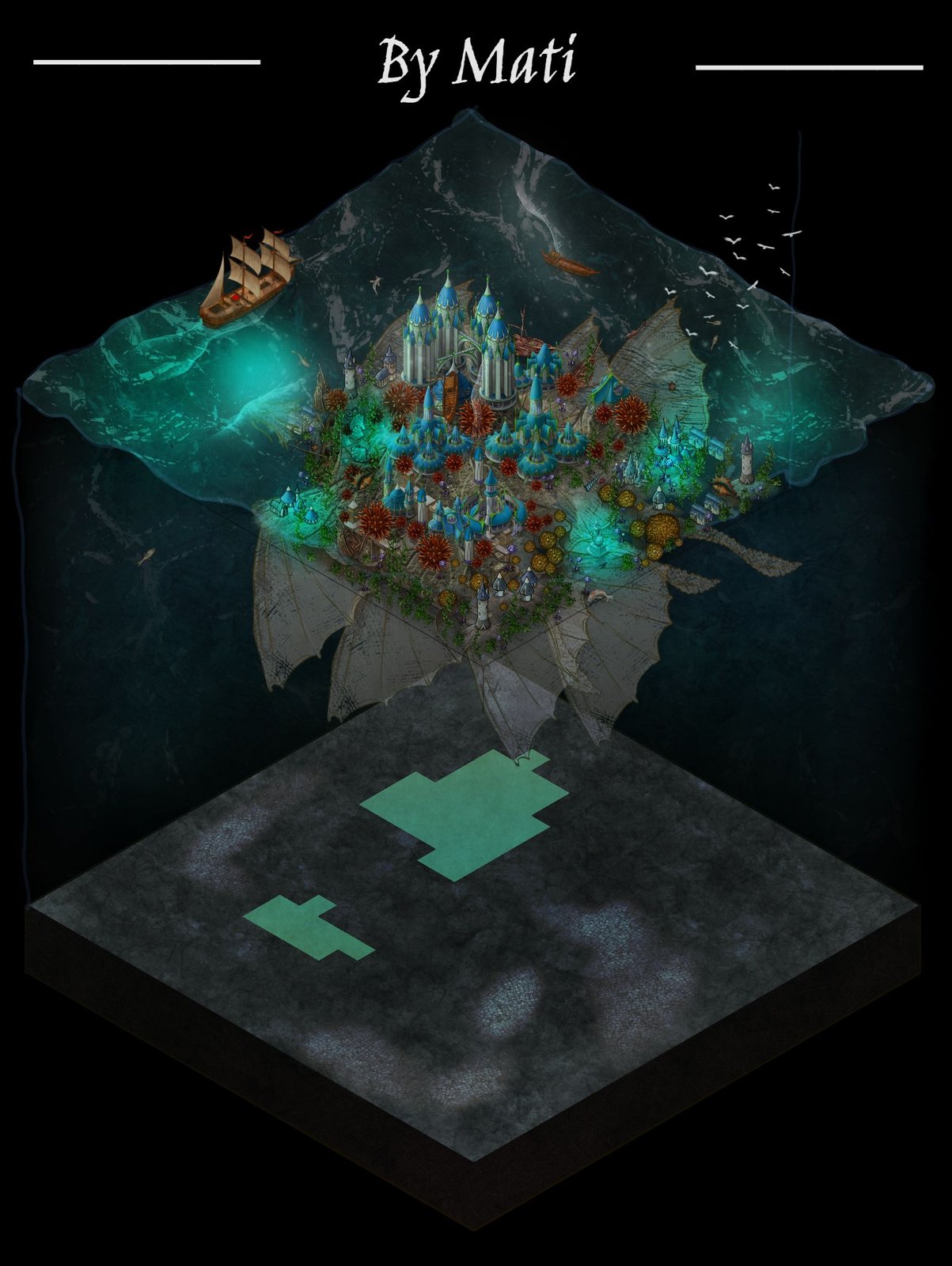 Underwater City | Inkarnate - Create Fantasy Maps Online