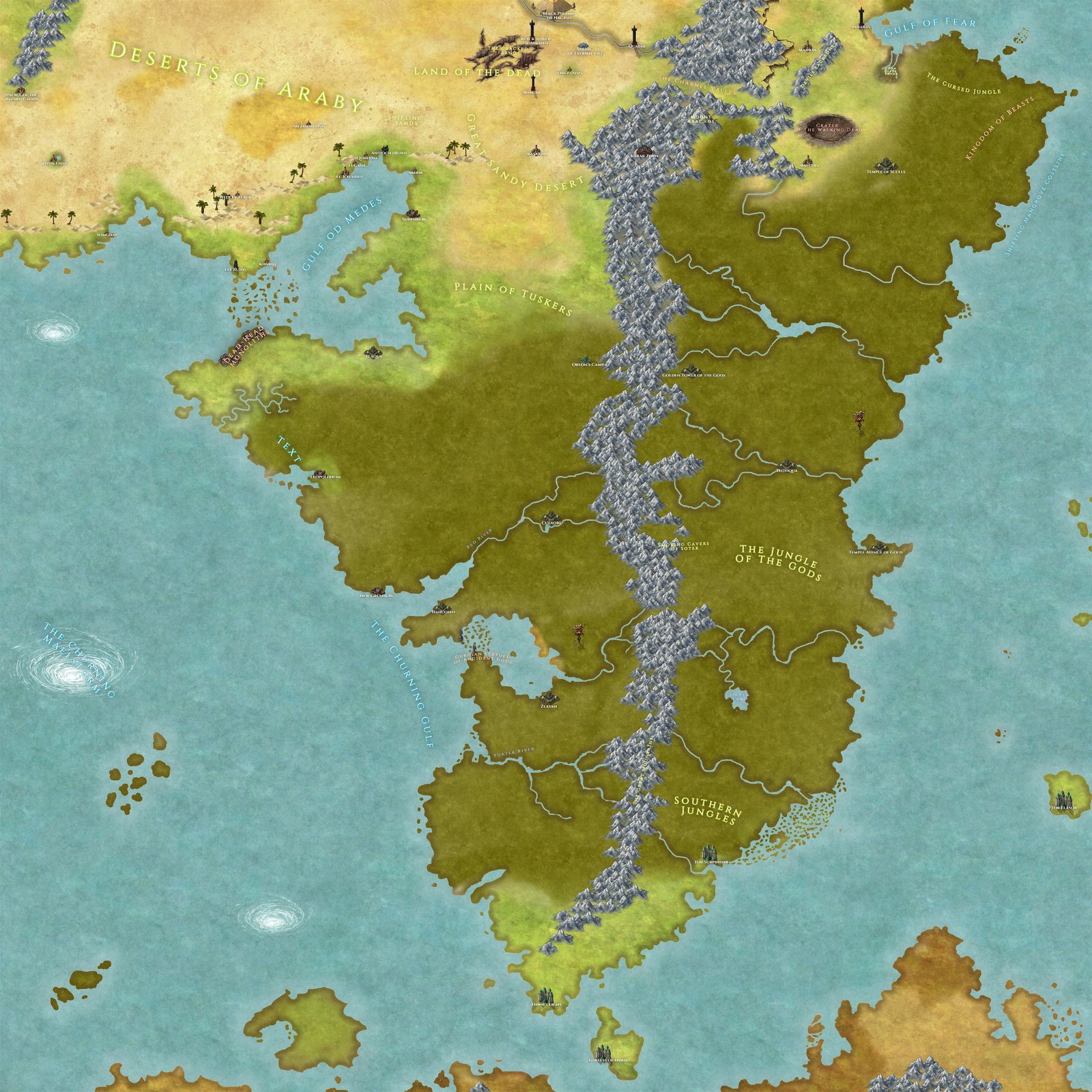 Warhammer Southlands | Inkarnate - Create Fantasy Maps Online