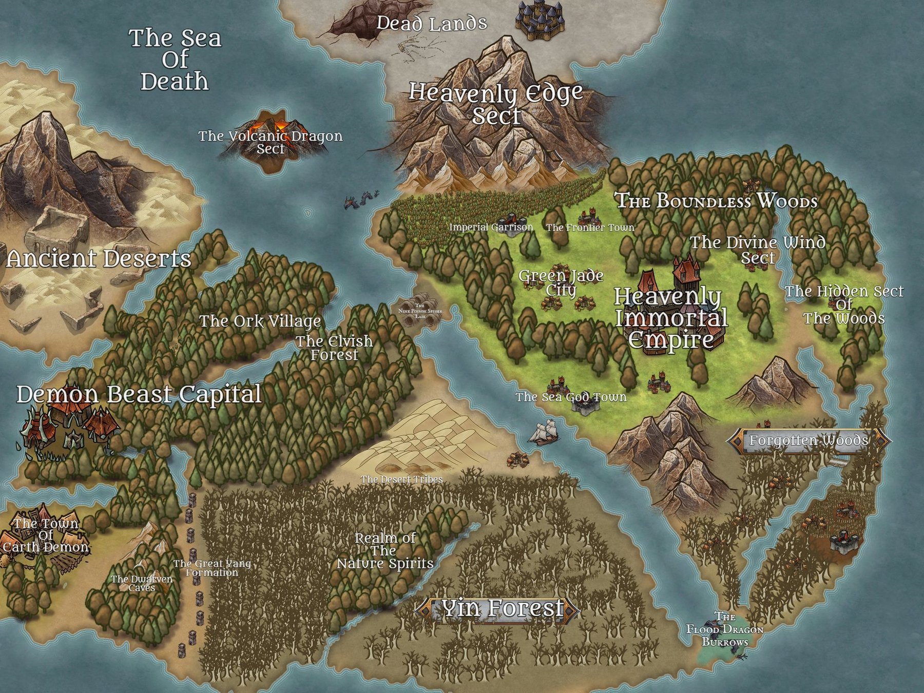 Experimental map | Inkarnate - Create Fantasy Maps Online