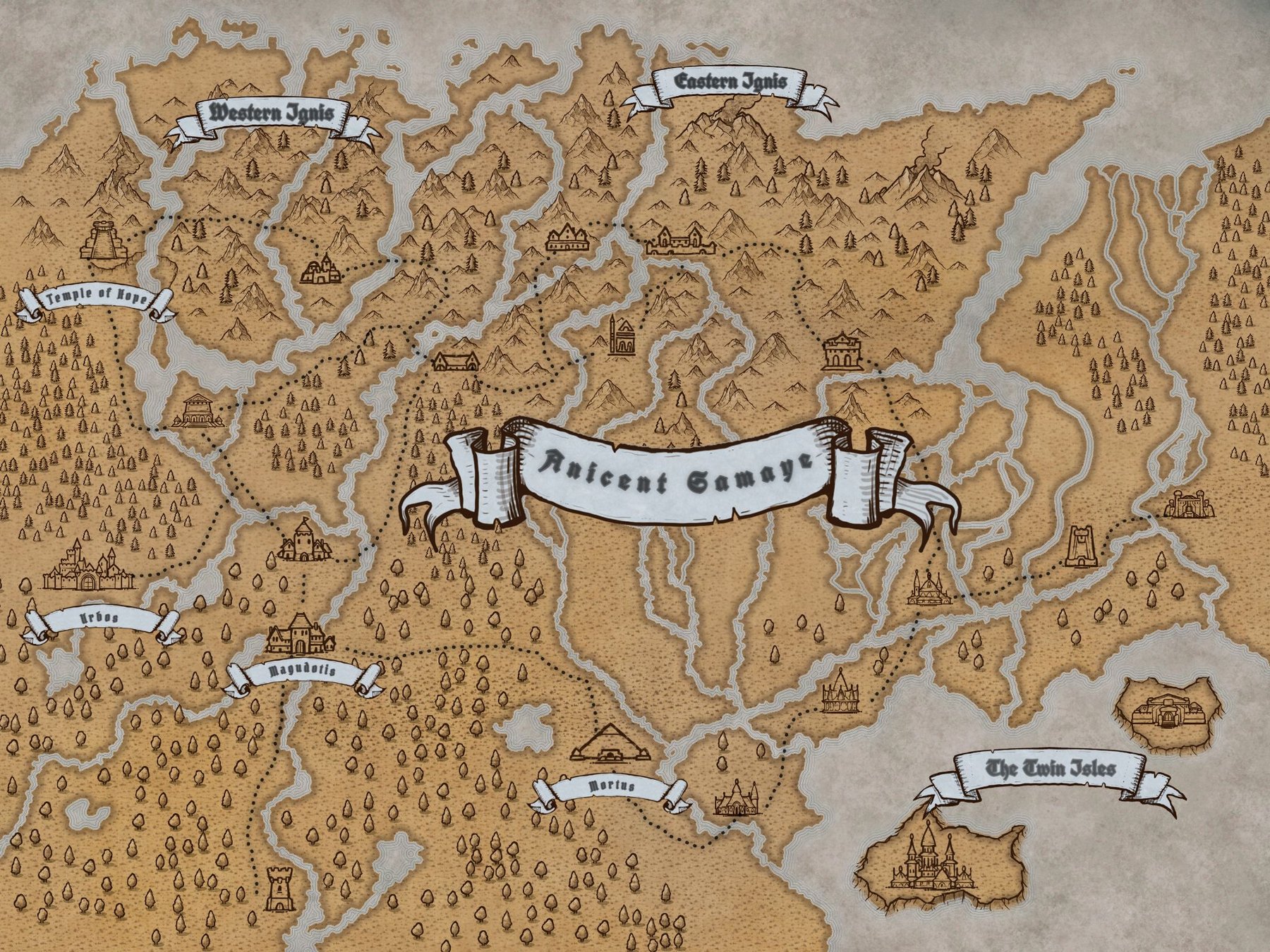 Ancient Samaye | Inkarnate - Create Fantasy Maps Online