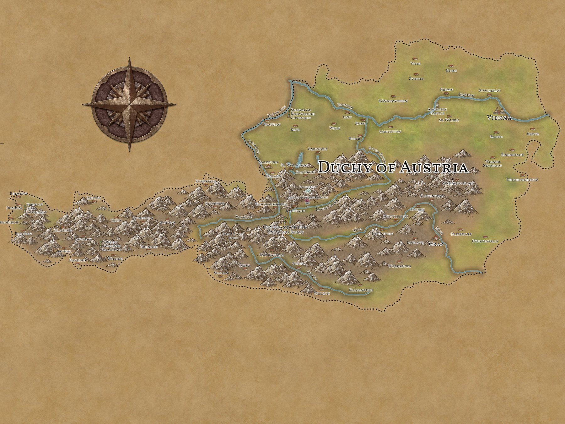 Mythic Austria | Inkarnate - Create Fantasy Maps Online