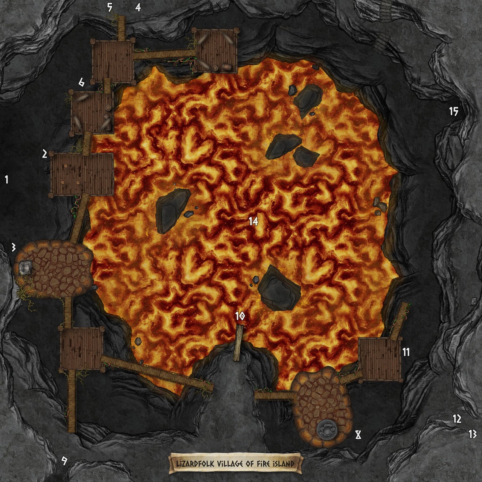 Fire Island | Inkarnate - Create Fantasy Maps Online