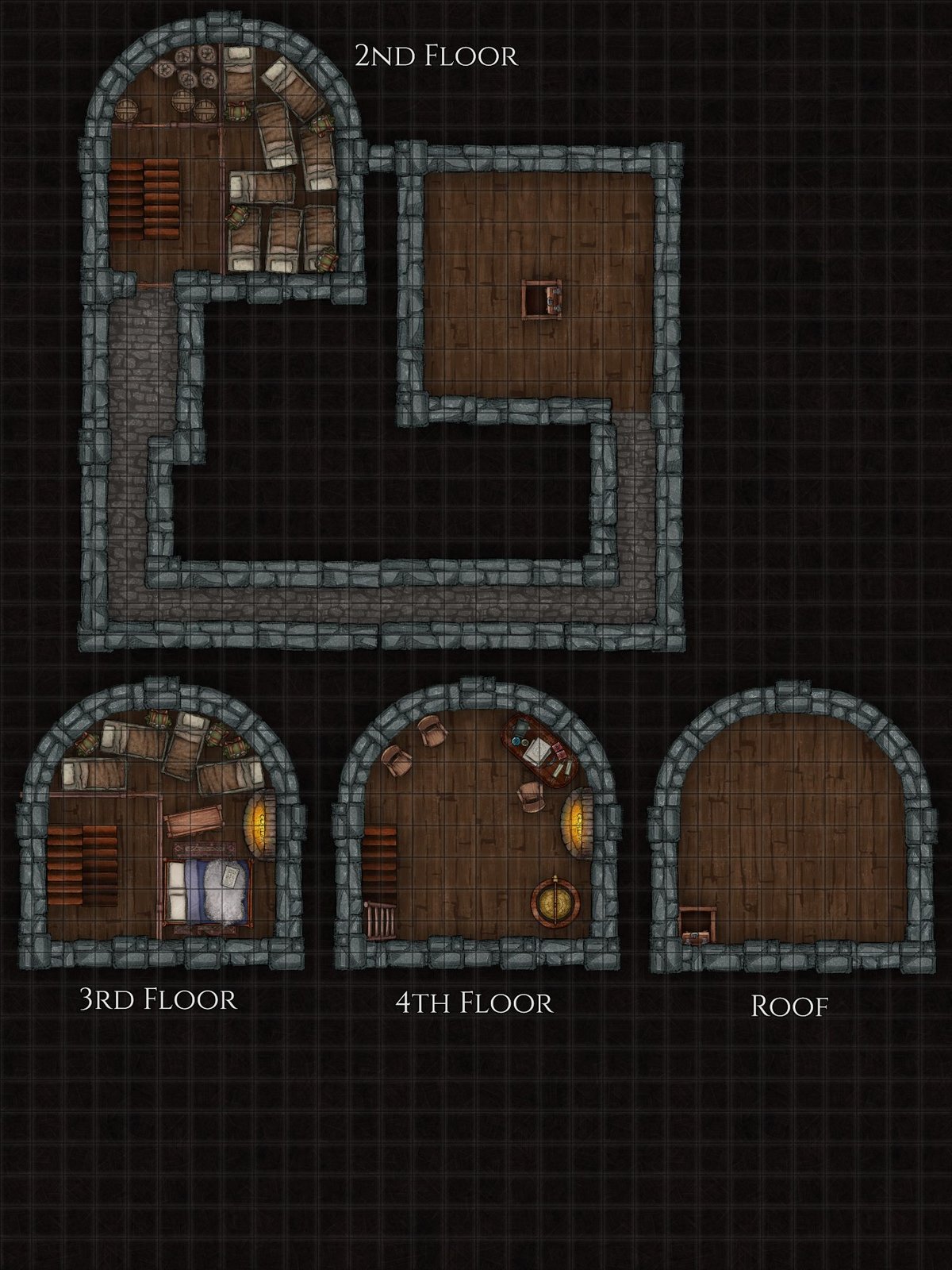 Island Keep Upper levels | Inkarnate - Create Fantasy Maps Online