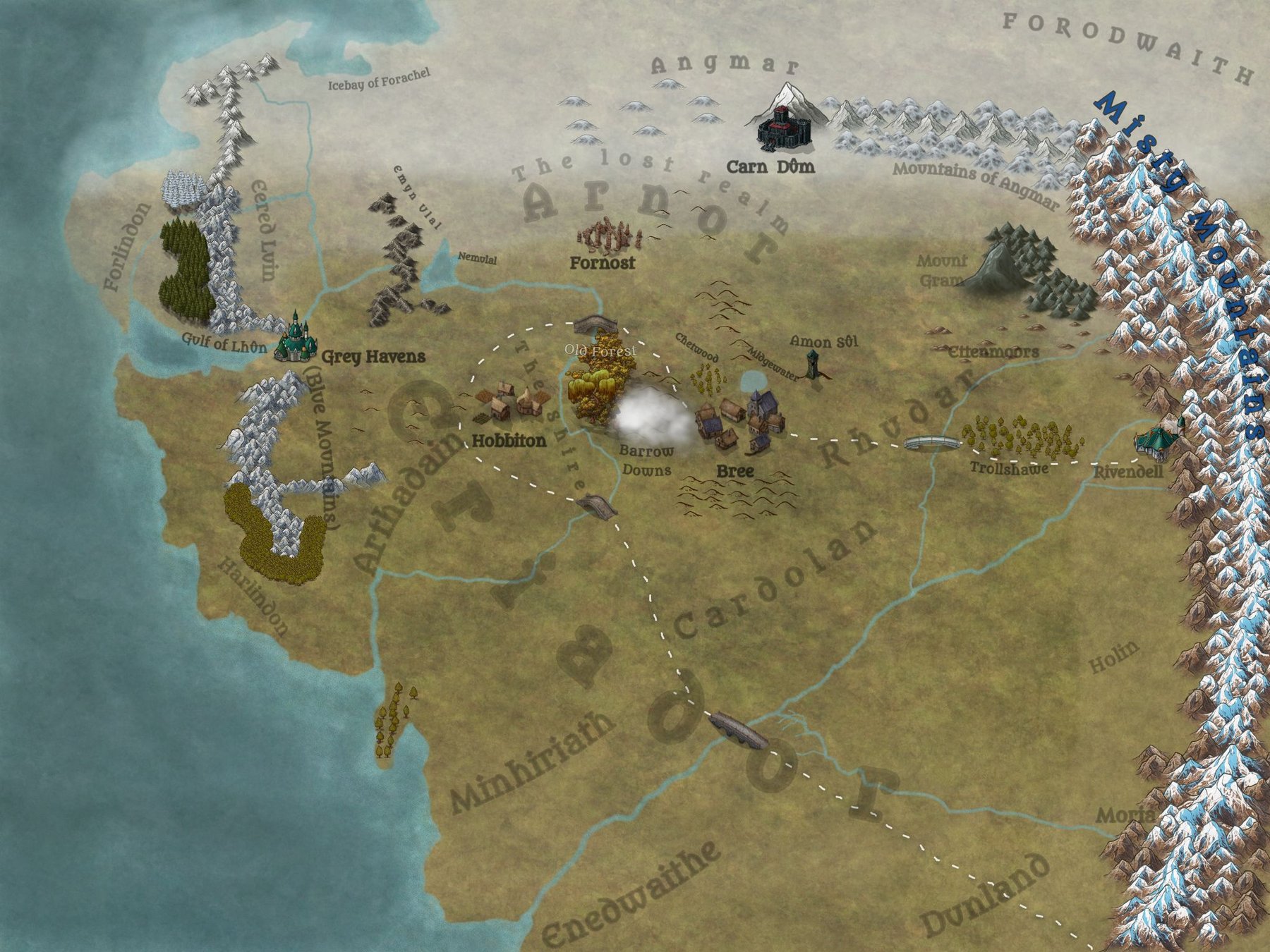 Eriador | Inkarnate - Create Fantasy Maps Online