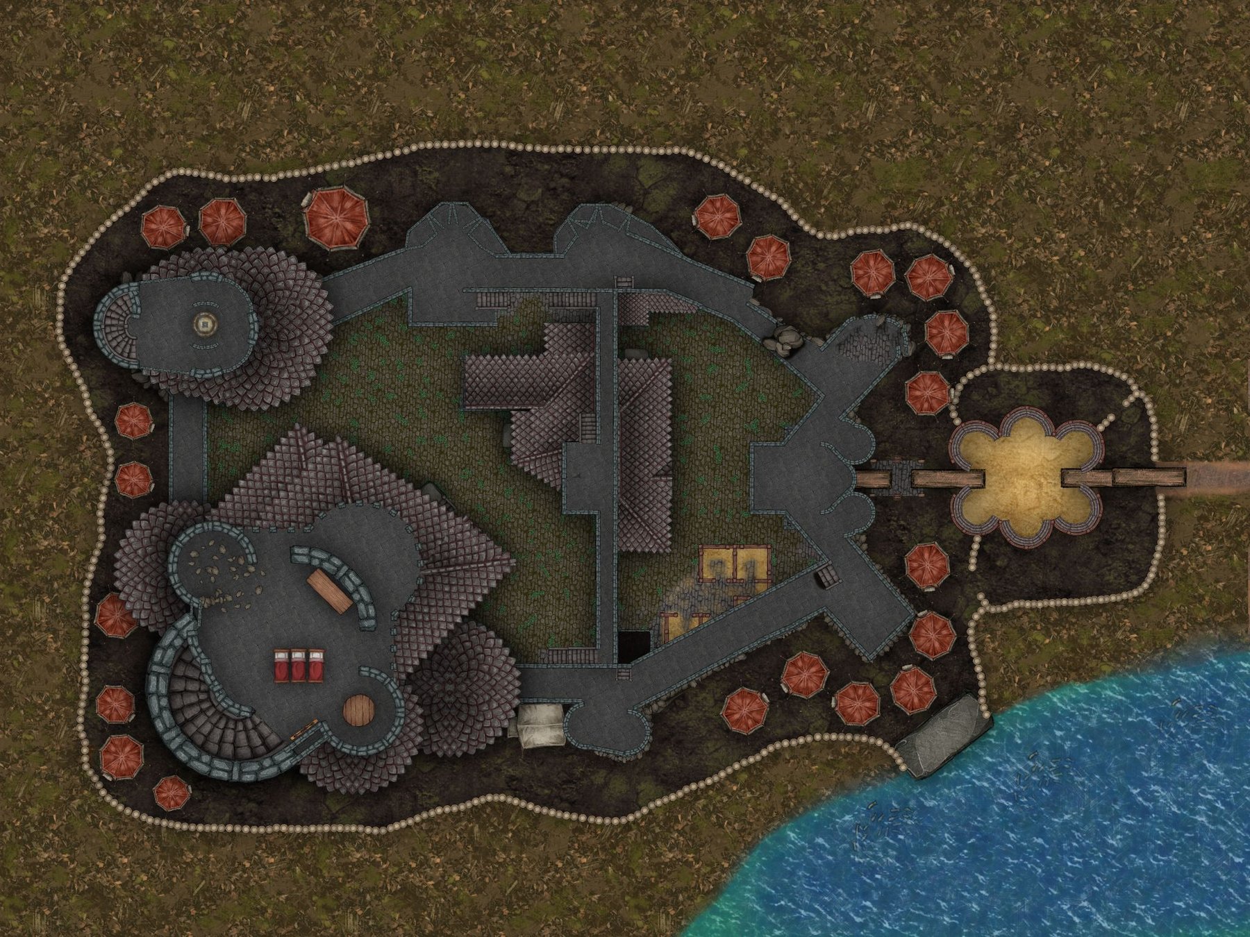 Redlake Fort 3rd | Inkarnate - Create Fantasy Maps Online