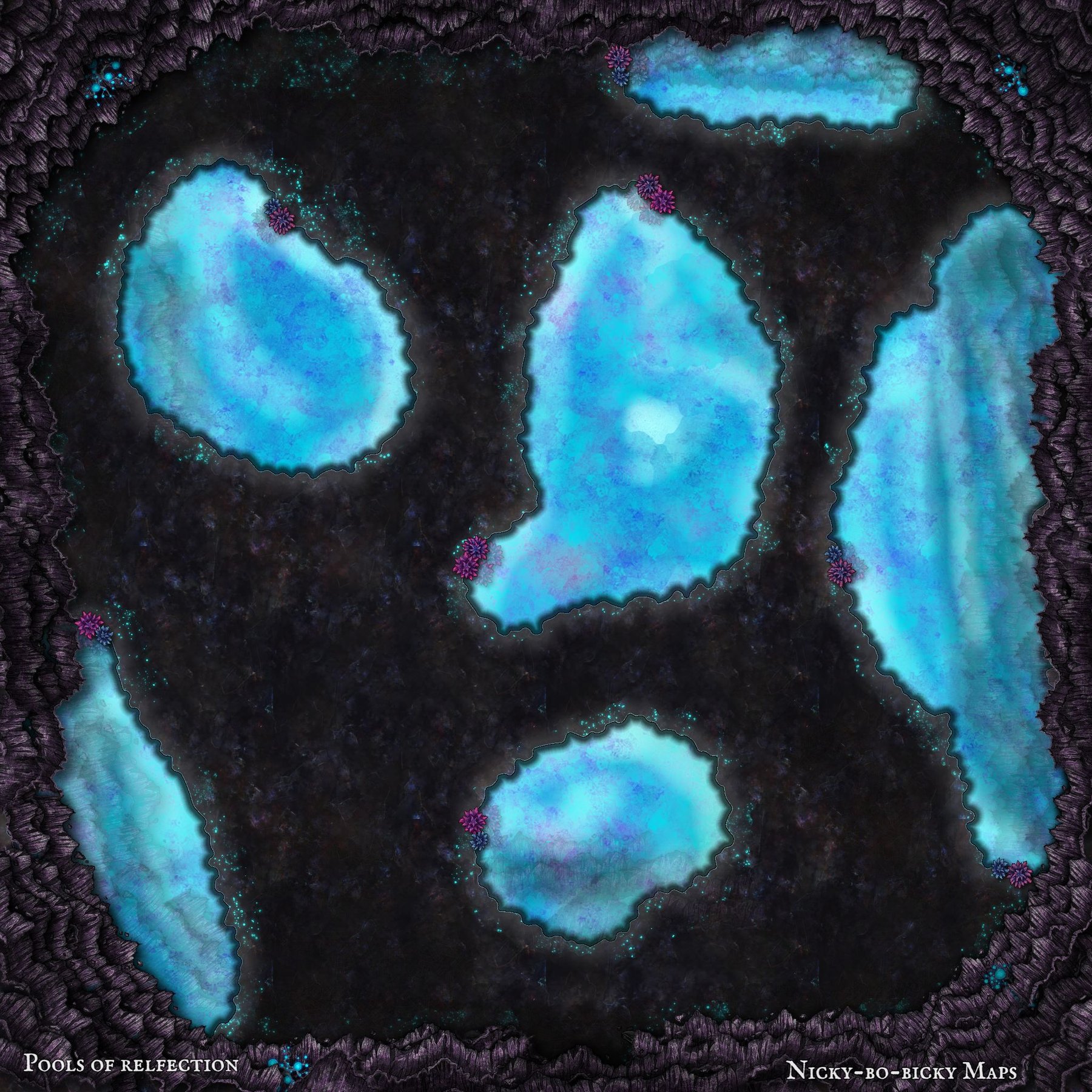 Map 5 - Pools of reflections | Inkarnate - Create Fantasy Maps Online
