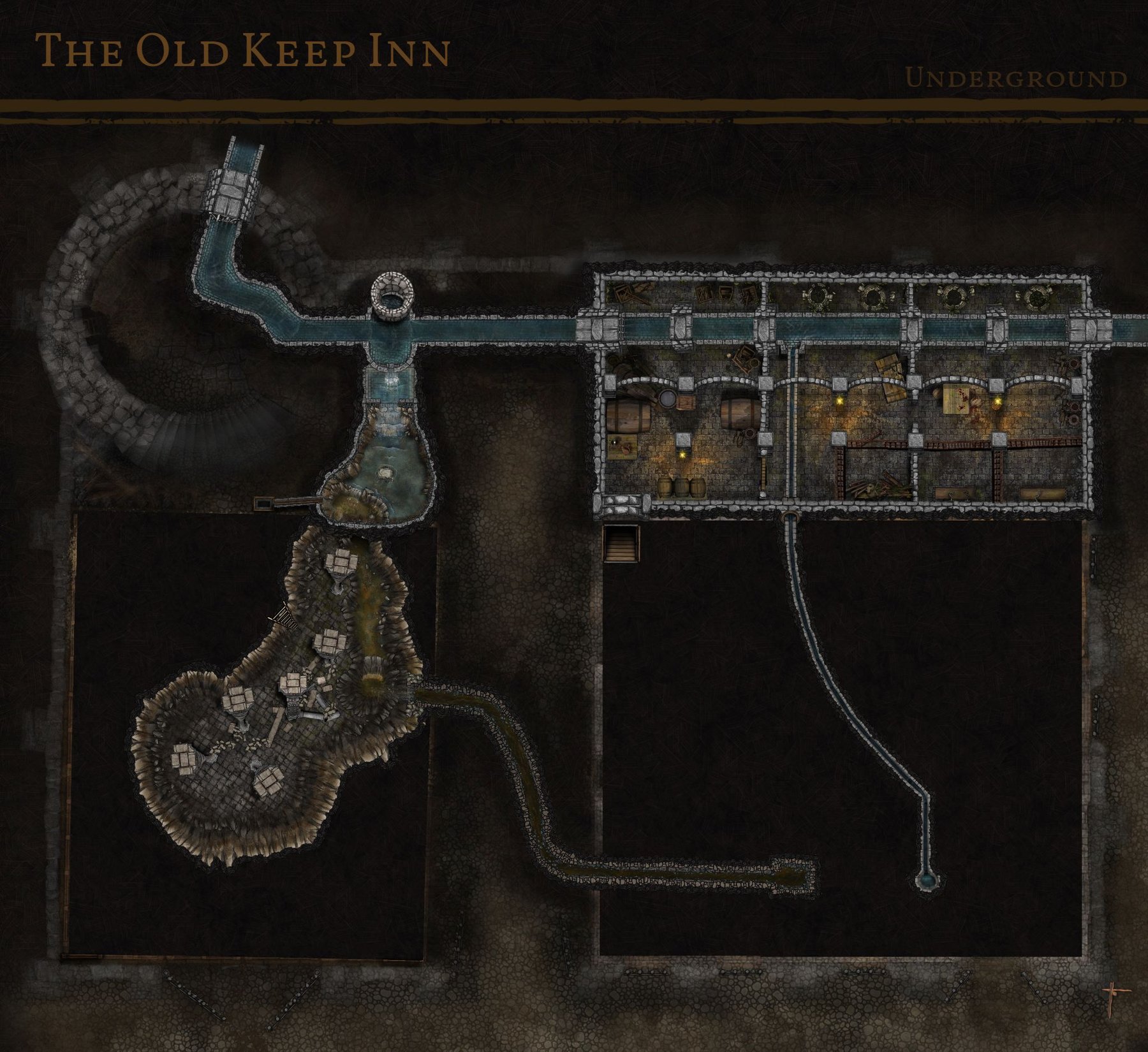 The Old Keep Inn Cellar | Inkarnate - Create Fantasy Maps Online