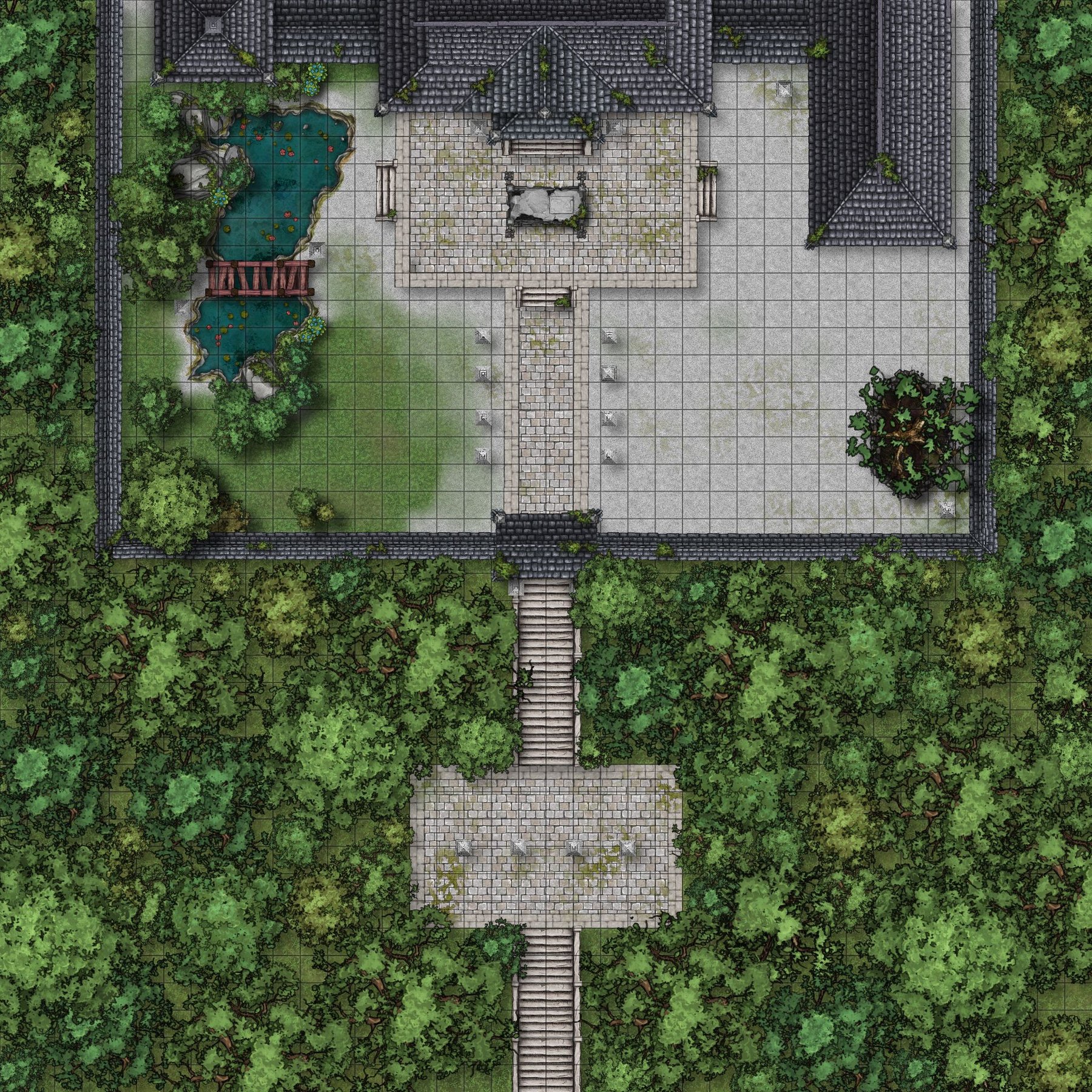 Buddhist Temple Entrance | Inkarnate - Create Fantasy Maps Online