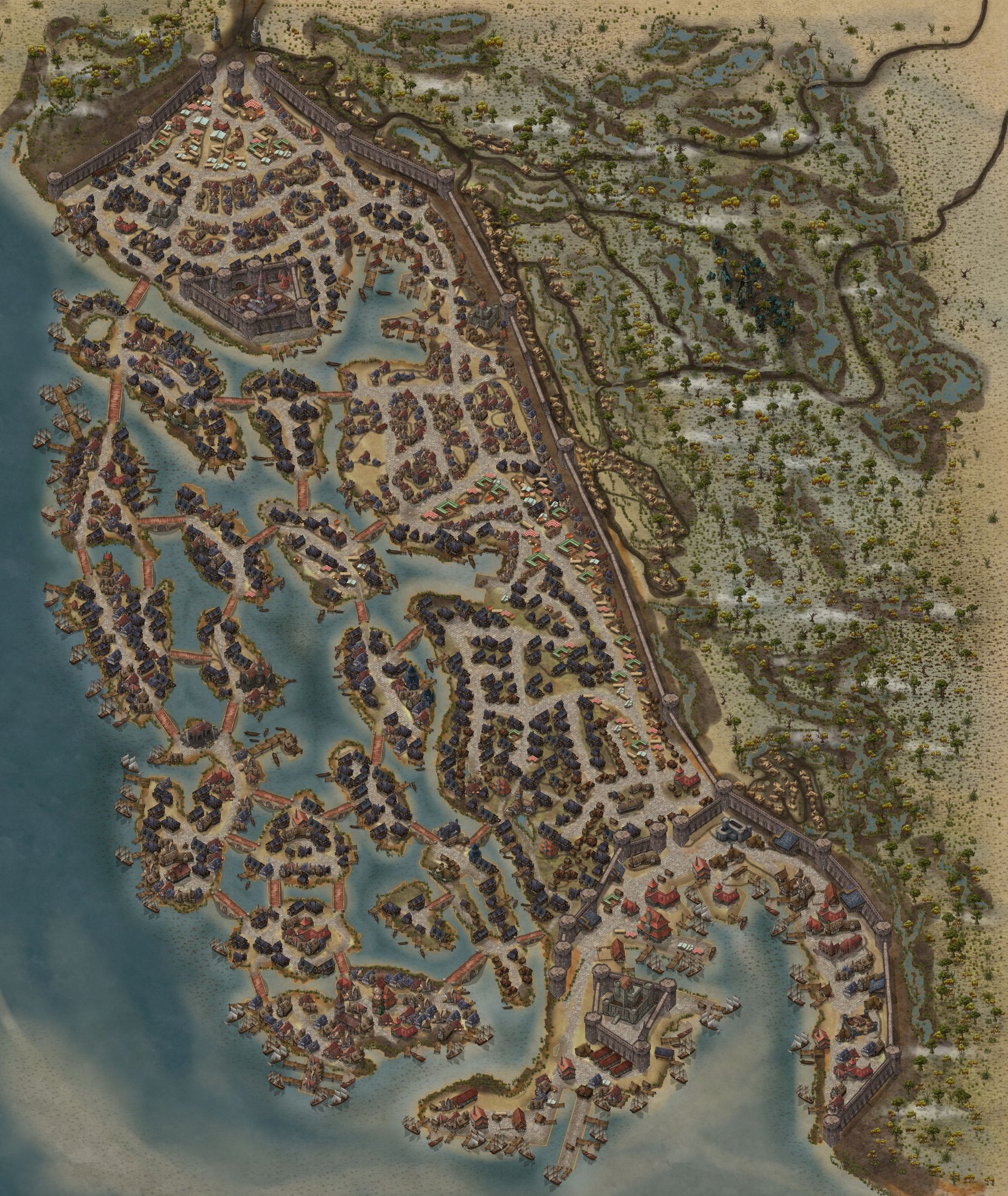 Marsember, Cormyr Region, Faerun | Inkarnate - Create Fantasy Maps Online