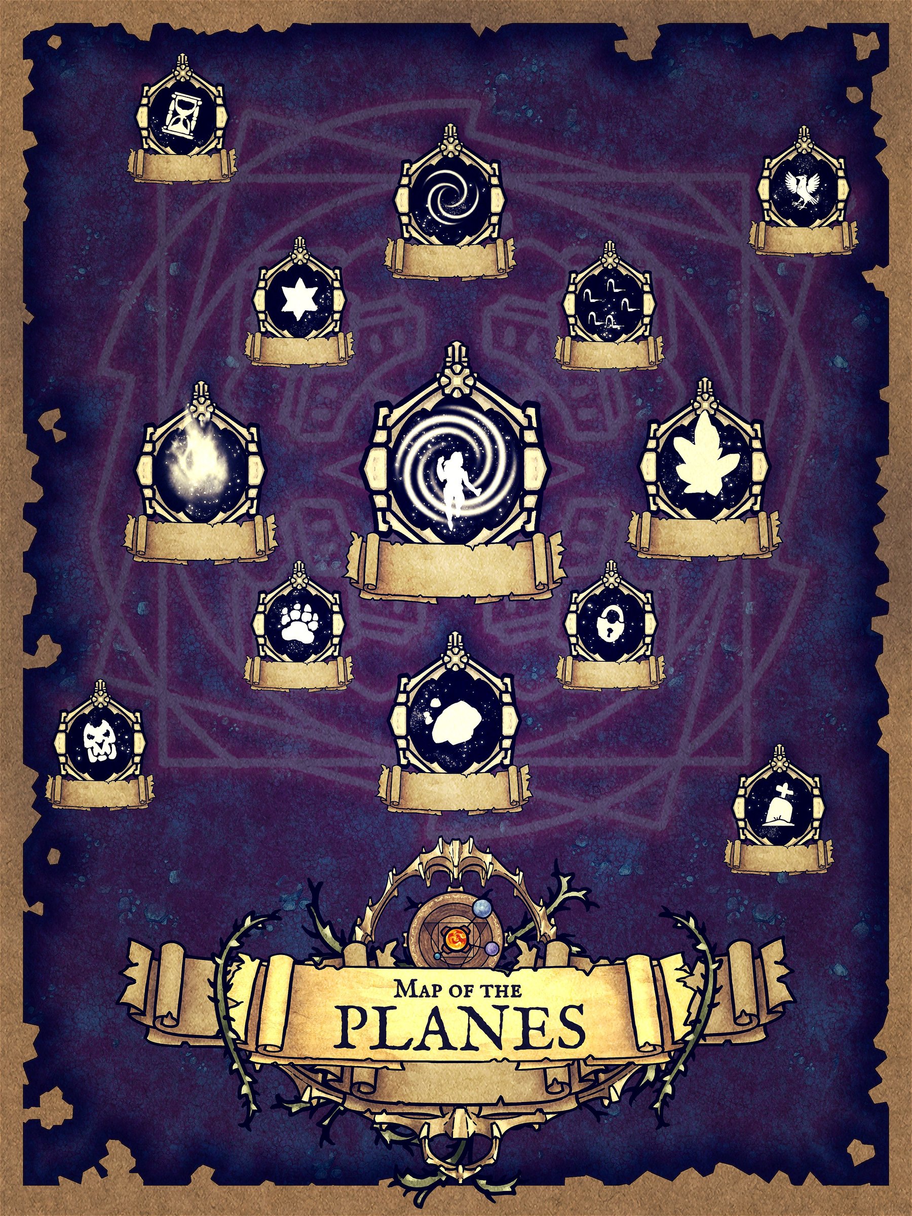Map of the Planes Template | Inkarnate - Create Fantasy Maps Online