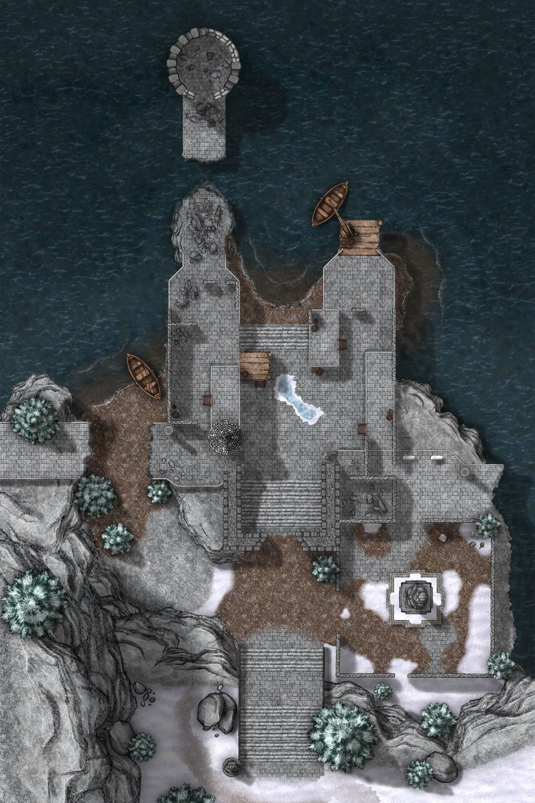 Coast Fort | Inkarnate - Create Fantasy Maps Online