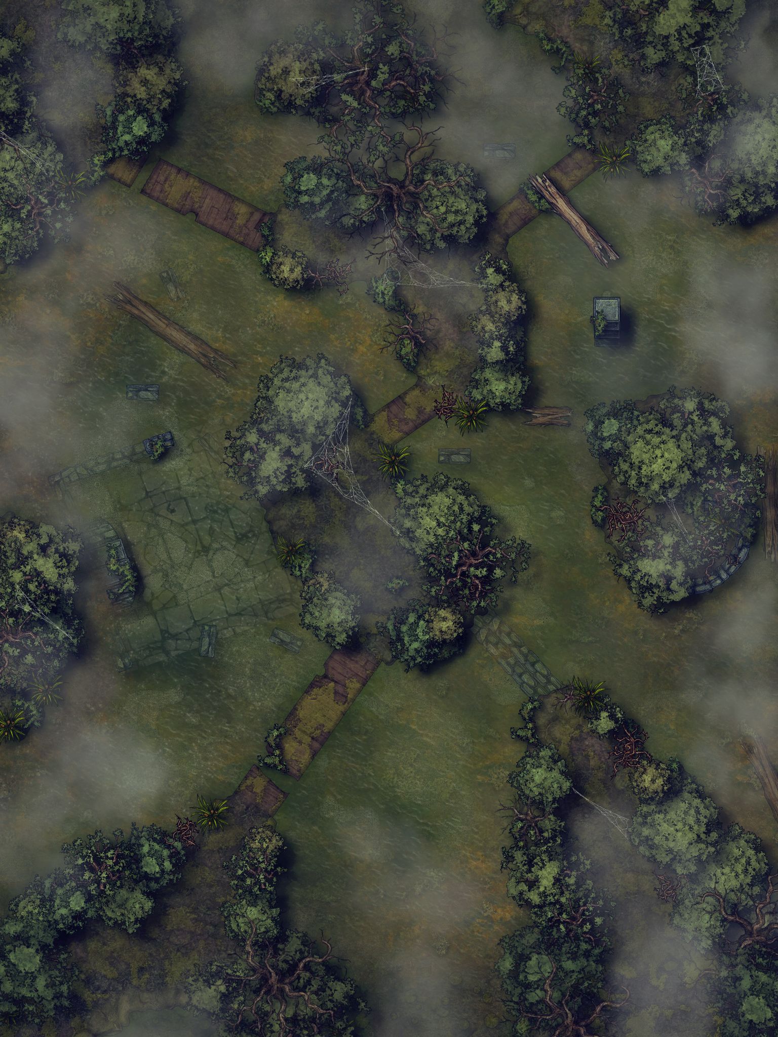 Swamp Maze | Inkarnate - Create Fantasy Maps Online