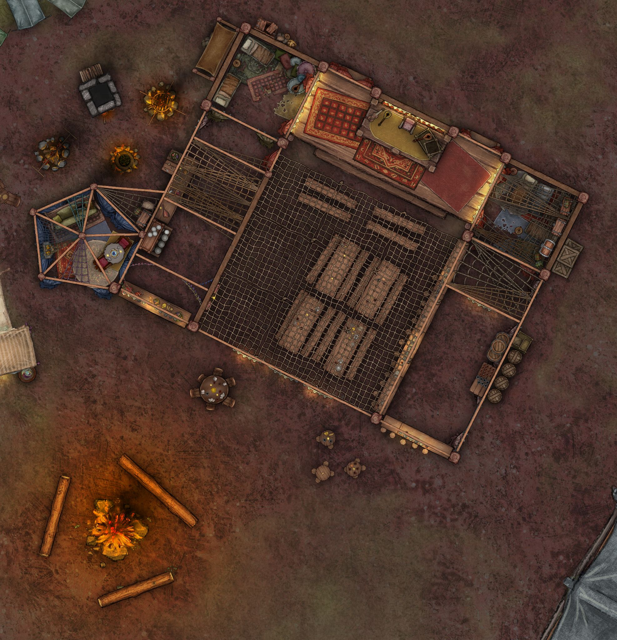 Wandering Bazaar: Tavern & Fortune Teller 2nd Level | Inkarnate ...