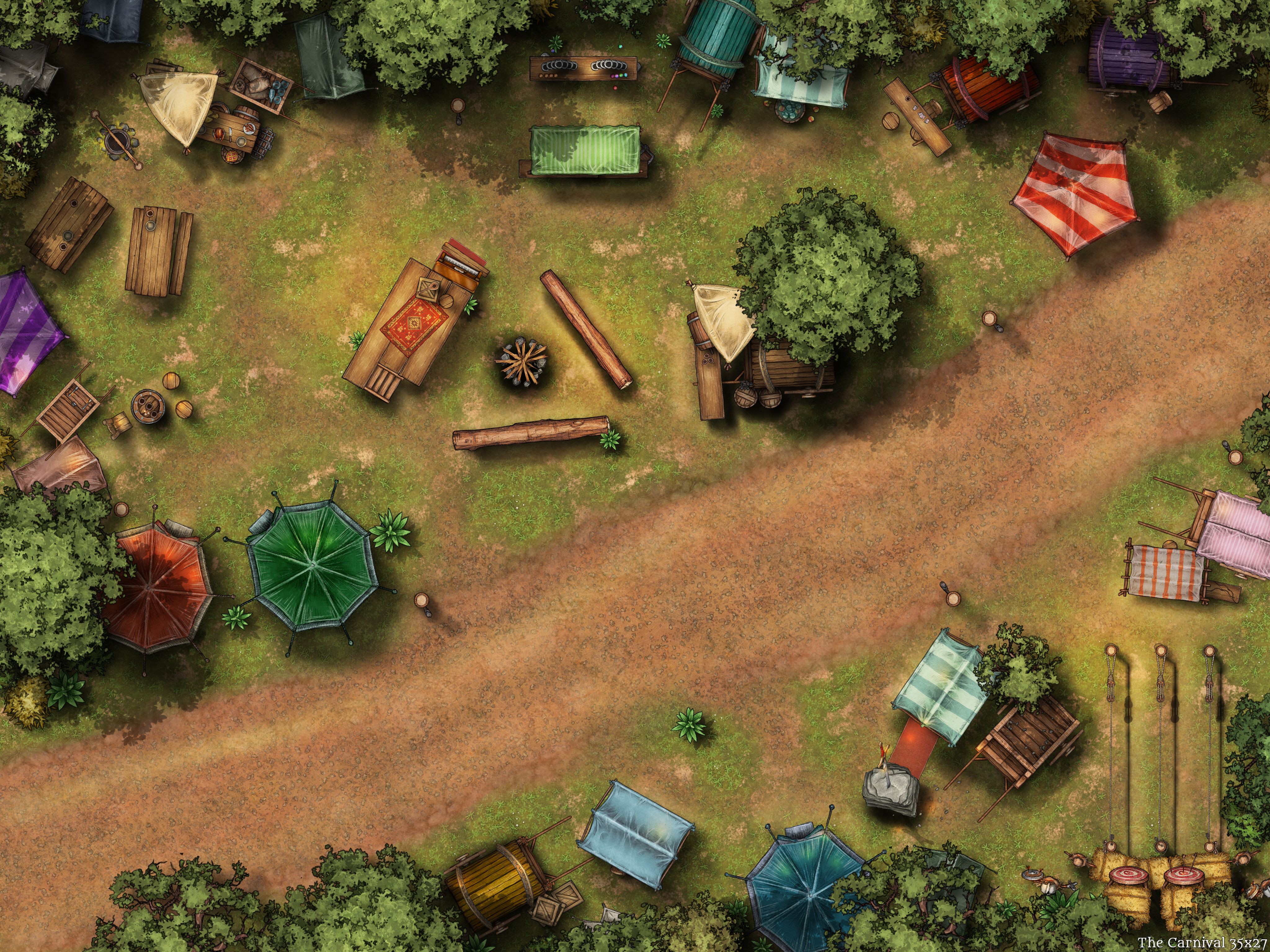 Carnival Day Time | Inkarnate - Create Fantasy Maps Online