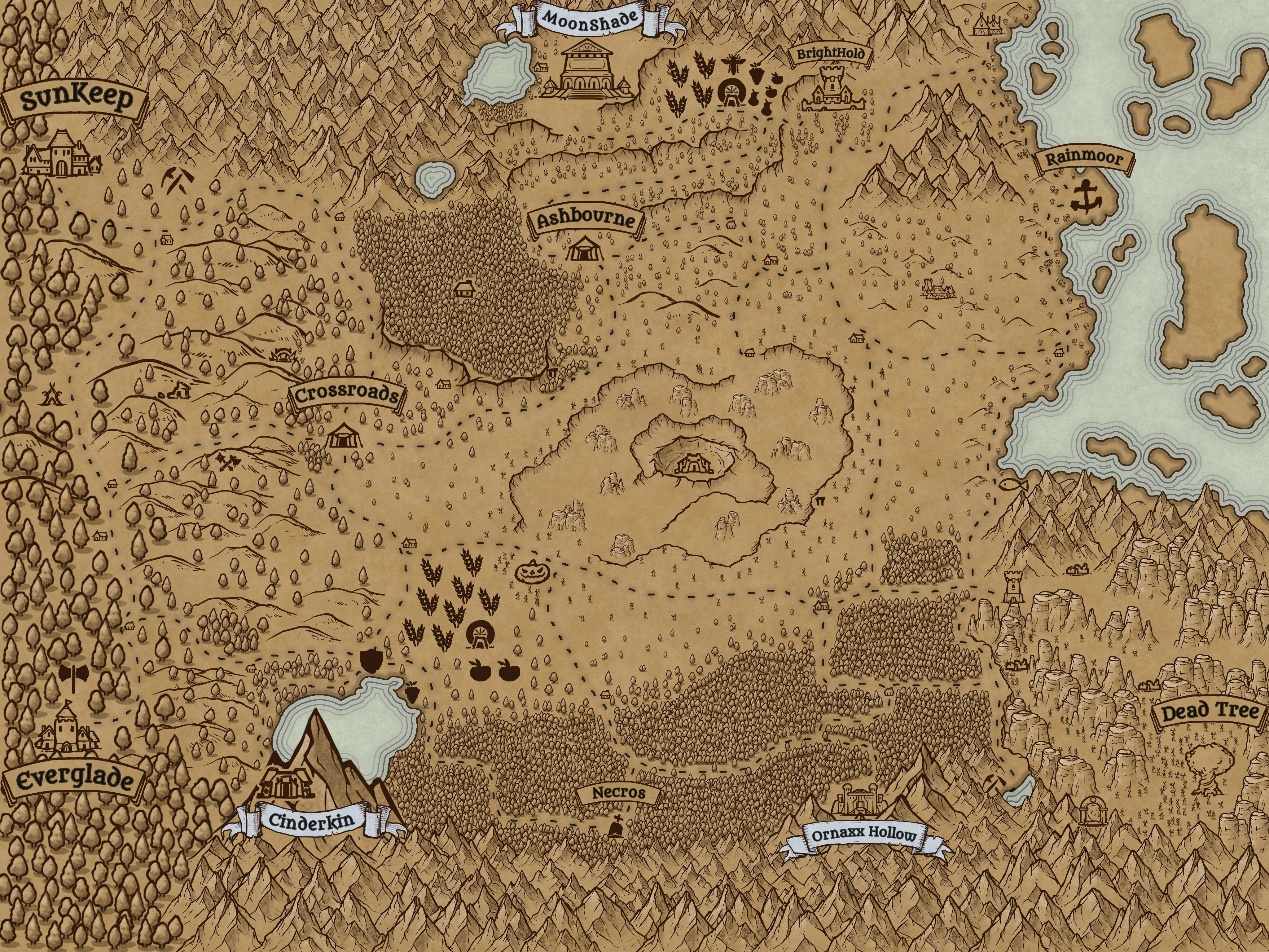 Moonshade Haven 2.0 | Inkarnate - Create Fantasy Maps Online