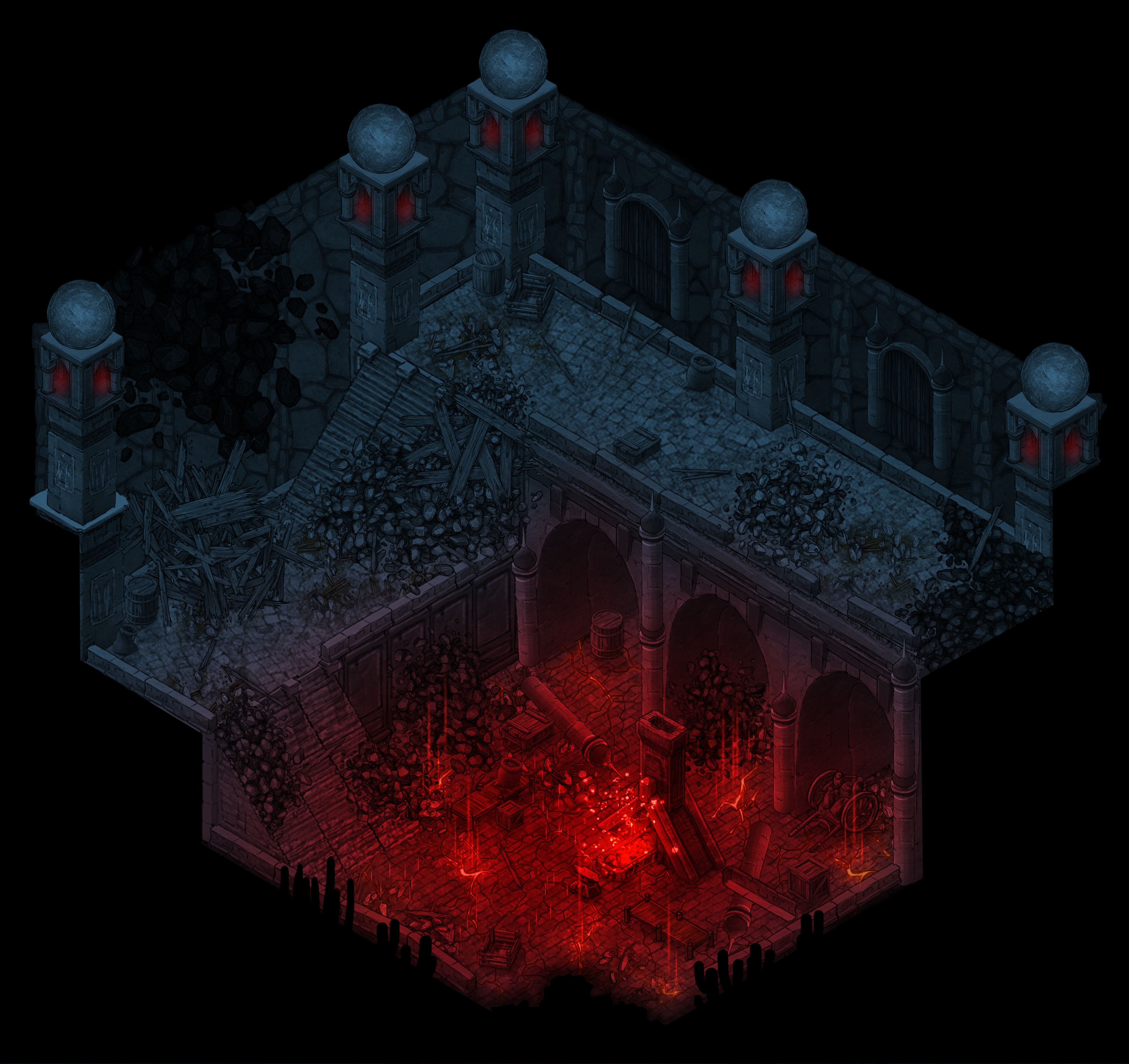 The Cursed Hall | Inkarnate - Create Fantasy Maps Online