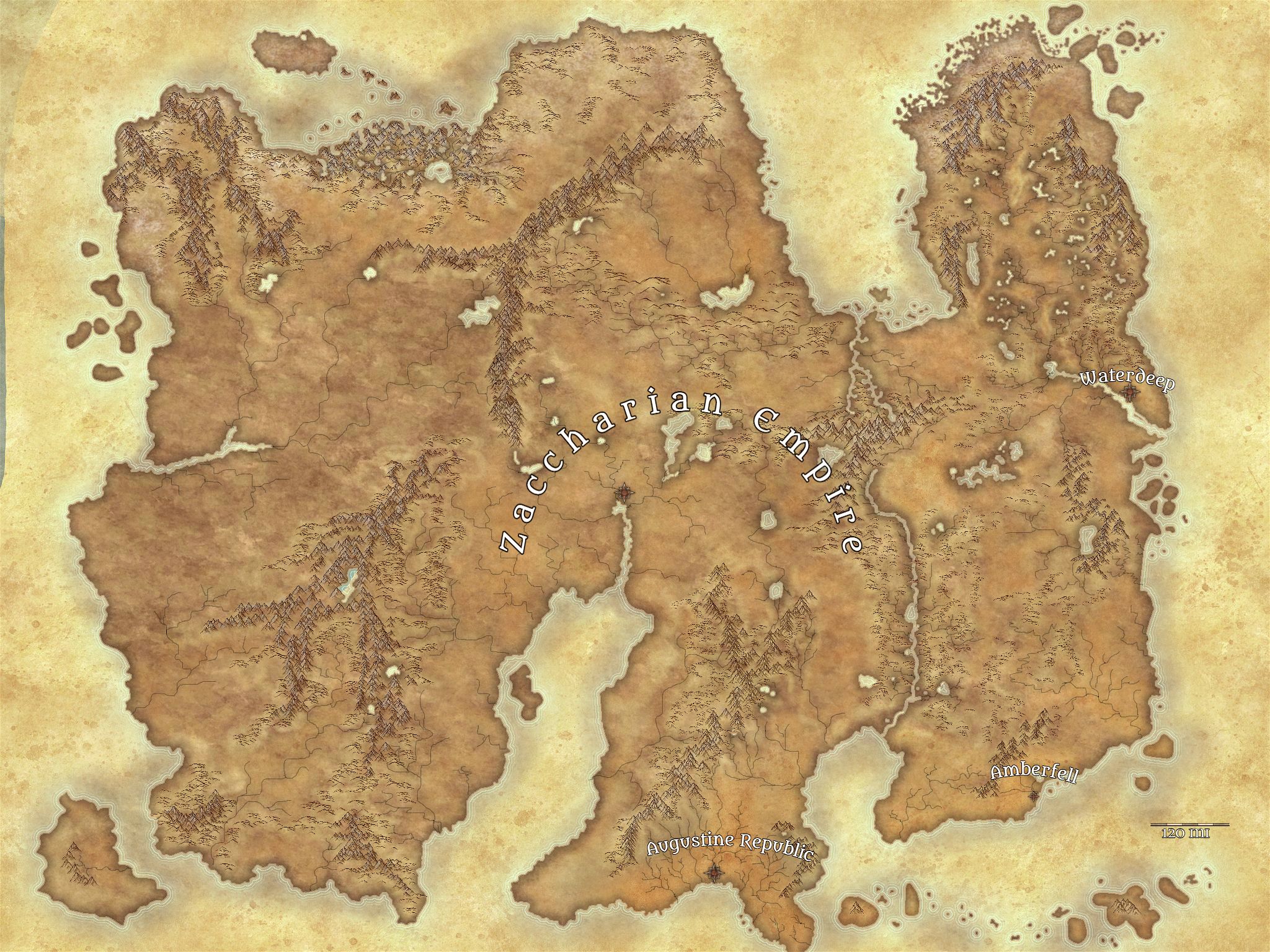 World parchment - unlabeled | Inkarnate - Create Fantasy Maps Online